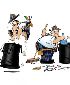 Exploding Garbage Can – Rack-A-Tiers Mfg.